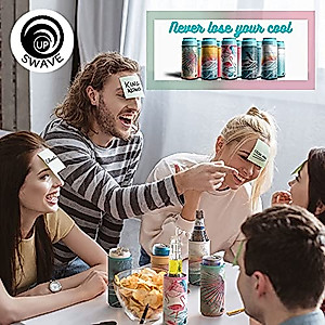 UP SWAVE Slim Can Cooler Sleeves - Premium Reversible Beer Can Sleeves - Slim Can Insulator 5 pack - Adjustable Design Fits Most Bottles & Skinny Cans from 8 to 12oz - 10 Reversible Designs