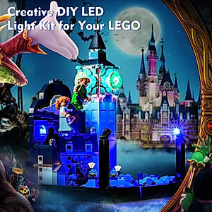 LocoLee LED Light Kit for Lego Peter Pan & Wendy's Flight Over London 43232, Creative Lighting Set Accessories Compatible with Lego 43232 Building Set (Lights Only, No Models)