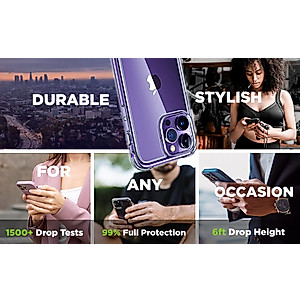 Oovial Compatible with iPhone 14 Pro 6.1 Inch Red Silicon 5 in 1 Bundle Includes Silicon Case, Screen Protector, Installation Kit, Camera Lens Protector, Cleaning Kit - Shockproof Full Protection