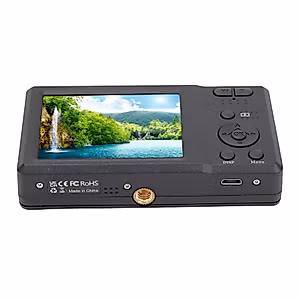 Camera, 2.7 Inch Digital Camera 56MP 4K 20X Continuous Shooting High Definition Flash for Kids Travel (Black)