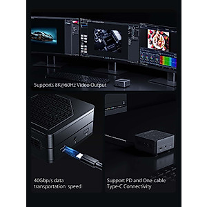 MINISFORUM Mercury EM680 Mini PC AMD Ryzen 7 6800U 32GB LPDDR5 6400MHz 512GB PCIe4.0 SSD AMD Radeon 680M Mini Computer, WiFi 6E/BT5.2,1 x TF Card Slot/2x USB4/1 x HDMI/3X USB3.2