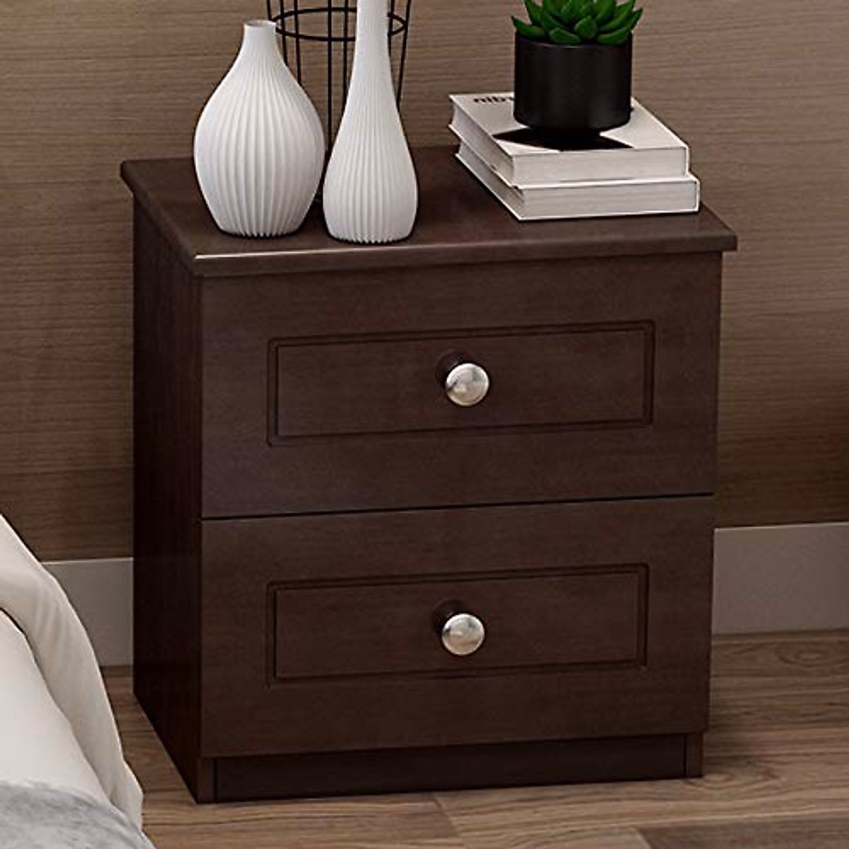 ZHAOLEI Solid Wood Bedside Cabinet Simple Storage Cabinet, Locker Bedroom Bedside Table