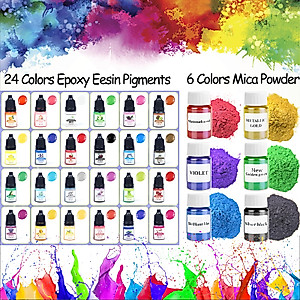 Pmbqifay Epoxy Resin 2 Gallon Kit, Clear Resin Epoxy, Resin Kit - High-Gloss,No Bubbles, Not Yellowing, Self-Leveling Art Resin Casting Resin for DIY Art,Crafts,Jewelry,Table Top,Wood & Resin Molds