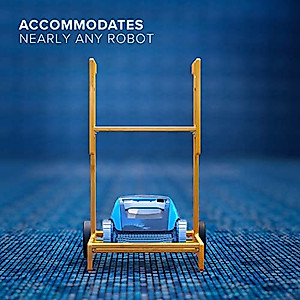 Terra Premium Caddy for Dolphin Robotic Pool Cleaners - All-New Patent-Pending Design for Pool Robot Mobility, Storage & Transport.