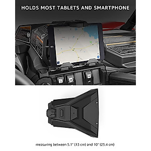 A & UTV PRO Trail Electronic Tablet Device Holder, GPS Tablet and Phone Holder Mount Storage Box for Can am Commander/Commander MAX/Maverick Sport/Trail/Sport MAX,Replace OEM #715005212