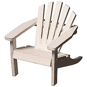 Timeless Minis JCD9190-564 Mini Adirondack Wood Chair White