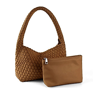 Tote Bag for Women Leather Compatible with Tote Bags with Zipper Crossbody Shoulder Designer Handbag for Office Travel