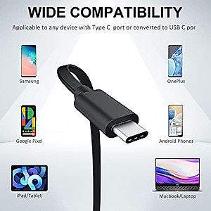 LOETRUY USB C Headphone,Type C Earphone for Samsung, Wired Earbuds with Microphone Earhook, Wired Headphones for Galaxy S22 S21 S20 Ultra Plus Note20, iPad Pro Air 4 Mini 6, OnePlus 9