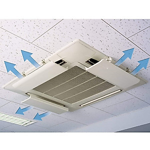 AIR WING Pro, Angle Adjustable Air Conditioner Deflector helps Cooling/Heating Air Circulation, Anti Blast, Wind Baffle and Direction, Anti-Condensation (Ivory)