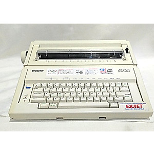 #S6A Brother AX-250 Electric Typewriter W/Print Keyboard Cover & Power Cord