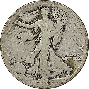 1921-S Walking Liberty Half Dollar, AG, Uncertified