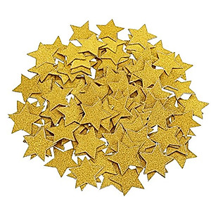 CCINEE Glitter Gold Star Confetti for Wedding Bachelorette Party St. Valentine's Day Decoration Pack of 200