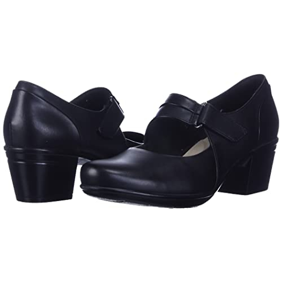 Clarks womens Emslie Lulin footwear, Black, 10 Wide US