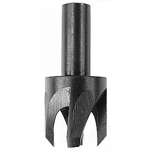 W.L. Fuller 11660437 7/16" Standard Type Four Flute Plug Cutter with 3/8" Shank