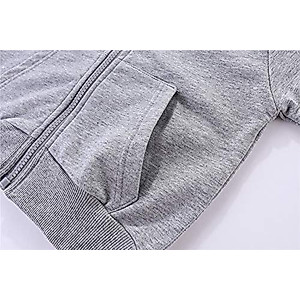 Mud Kingdom Little Boys Jogger Suits Casual Long Sleeve Orange Size 7-8