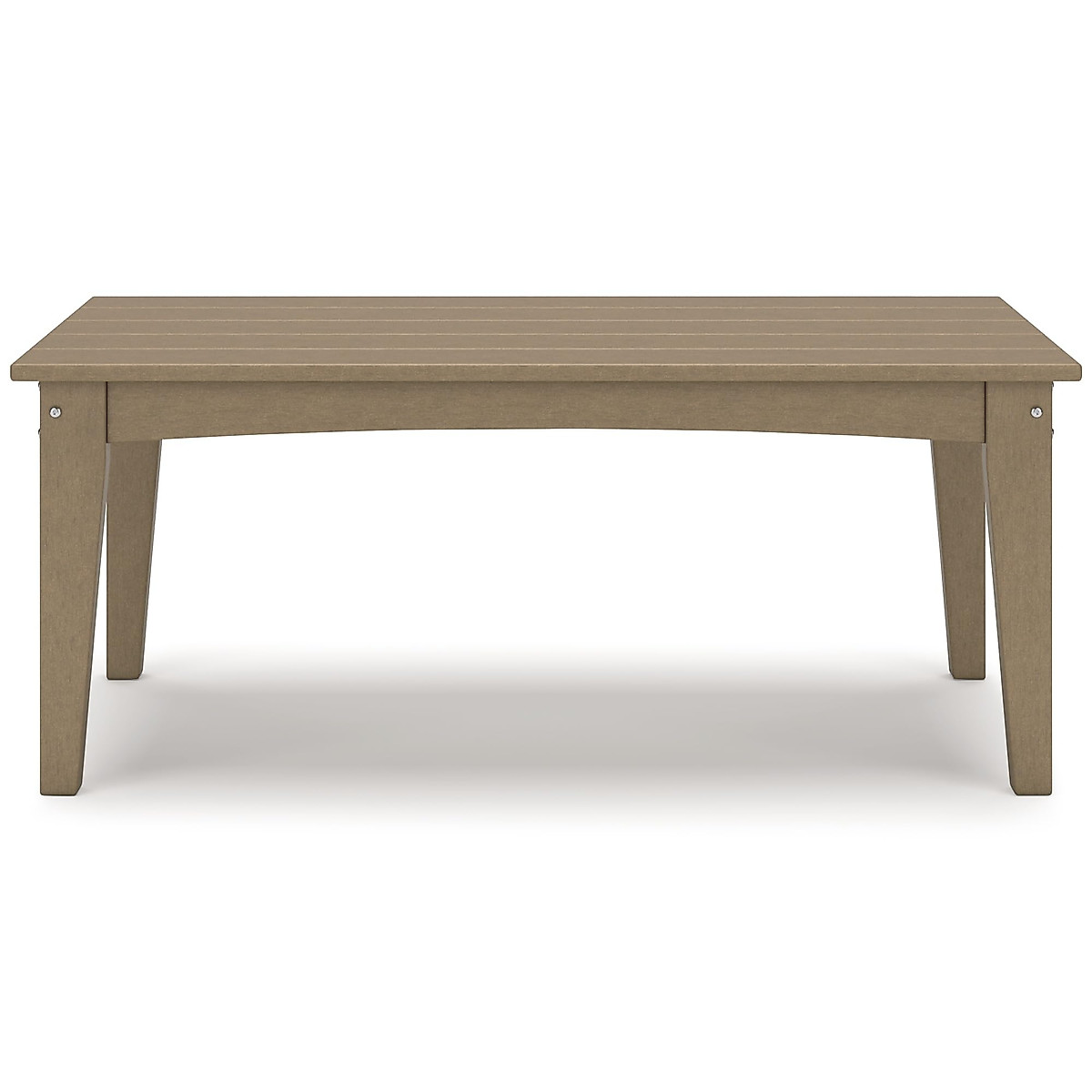 Signature Design by Ashley Hyland Wave Outdoor Coffee Table, 44" W x 24" D x 18" H, Brown