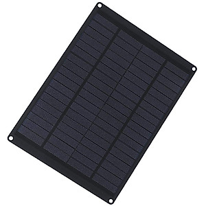 18V 5.5W Portable Polycrystalline Silicon USB Solar Power Cell Panel, for Outdoor Charging Car, Boats, Camping, Fishing, Hiking