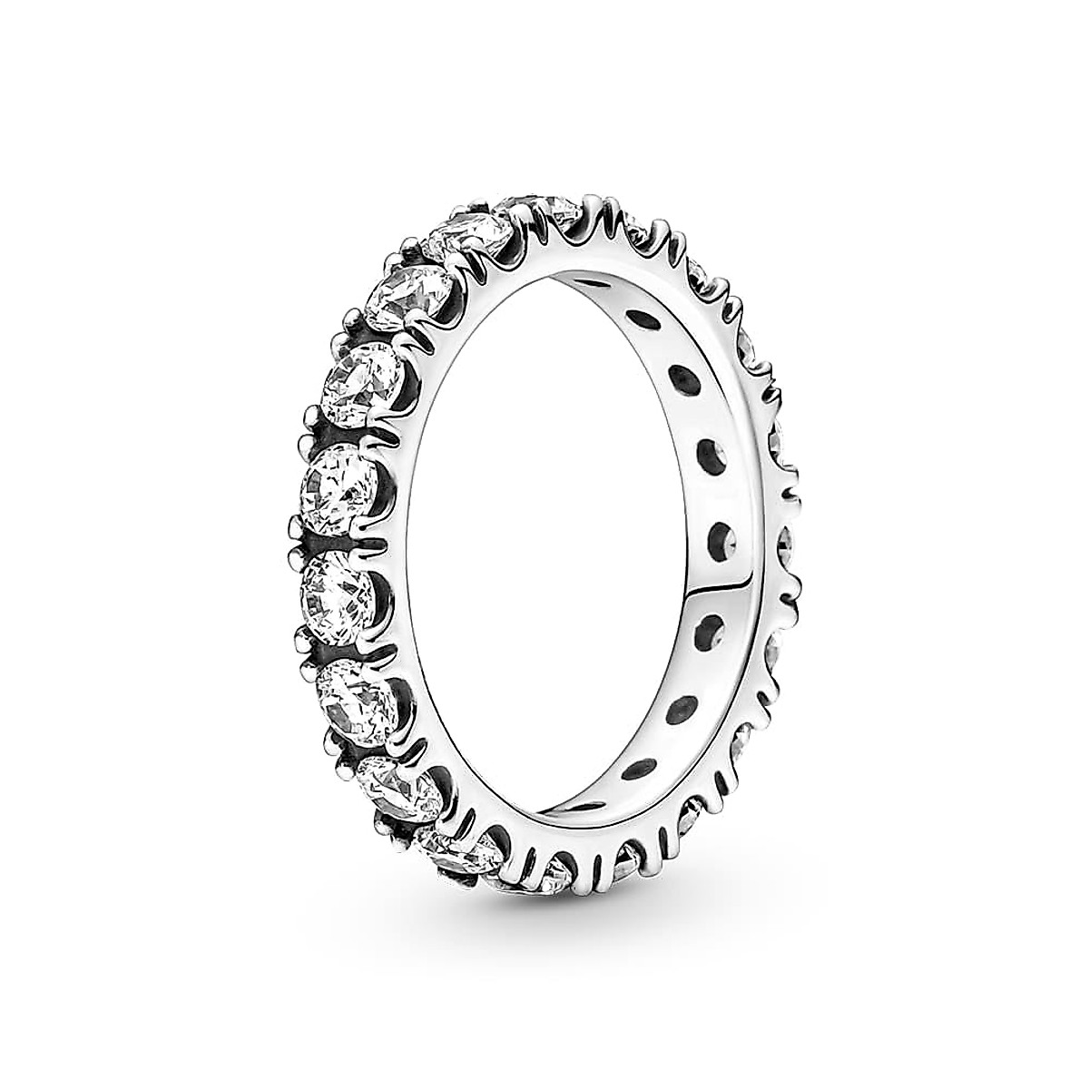 Sparkling Row Eternity Ring, Size 5
