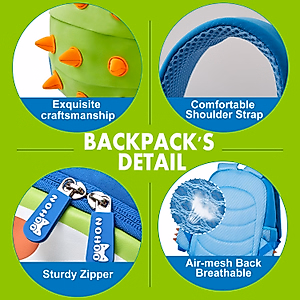 NOHOO Toddler Backpack Kids Backpack Cute Animal Schoolbag Waterproof Ocean Backpack for Baby Boys Girls Age 3 to 6 (Shark)