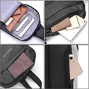 OSOCE Convertible Sling Bag Casual Sling Backpack Chest Crossbody Shoulder Bag Gifts Sport Travel Waterproof