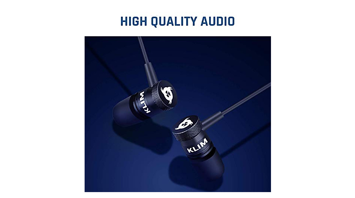 KLIM Fusion Earbuds with Microphone & USB-C | Durable, Noise-Isolating