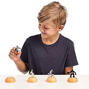 Moose Toys Space Jam: A New Legacy - 4 Pack - 2'' Lebron, Bugs Bunny, Wile E. Coyote, & 1 Mystery Figure - Bench, Multicolor, 14574