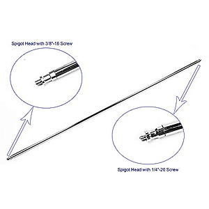 PHOCUS 42 inch Extension Grip Boom Arm with 2 Pieces Swivel Grip Heads for Light Stand Reflector Flag and Other Studio Video Photography Equipment