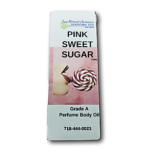 Jane Bernard Perfume Body oil for Women | PINK SWEET SUGAR | 30ml (1 oz glass roll on) | Skin Safe | Pure | Handcrafted and Sweetly Alluring.