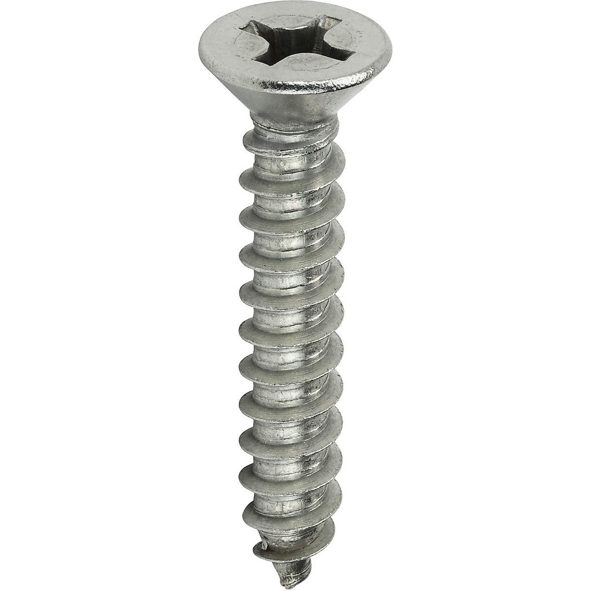 US STAINLESS 100 Pieces US Stainless 316 A4#12-11 x 2 Self Tapping Machine Screw Flat Head Type A Phillips