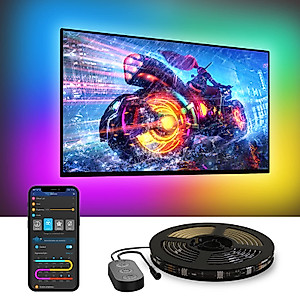 Govee TV LED Backlight, RGBIC TV Backlight for 55-75 inch TVs, Smart LED Lights for TV with Bluetooth and Wi-Fi Control, Works with Alexa & Google Assistant, Music Sync, 99+ Scene Modes, Adapter