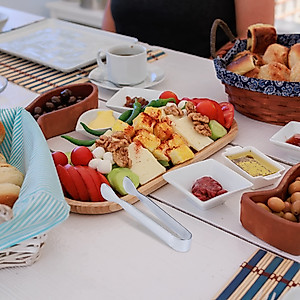 Mini Serving Tongs 12pcs, 4.3 inches Stainless Steel Small Sugar Cube Tongs by DUGATO, Appetizers Tongs, Sliver Mini Ice Tongs, Kitchen Tongs for Tea Party Coffee Bar Desserts