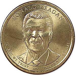 2016 P&D Ronald Reagan Presidential Dollar 2 Piece Set BU Uncirculated $1 Coins