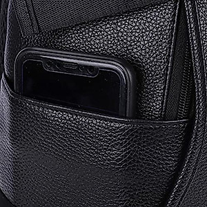 D-Studios Men’s Laptop Backpack in Synthetic Leather, Backpack for Men in Daily Uses like Work, Travel, College and School