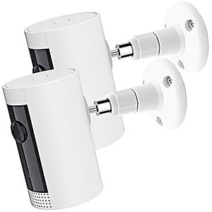 Gresur Wall Mount for Ring Indoor Cam and Ring Stick Up Cam, 360 Degree Adjustable Mount Bracket for Ring Camera Outdoor Indoor Security Camera System(2 Pack)…