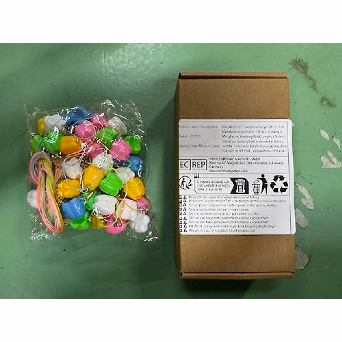 Teeth Storage Box, YOUYA DENTAL Lovely Baby Milk Tooth Fairy Box Tooth Organizer Teeth Save Box Container with Necklace Cases Gift for Kids Children- Colorful(50 Pieces)