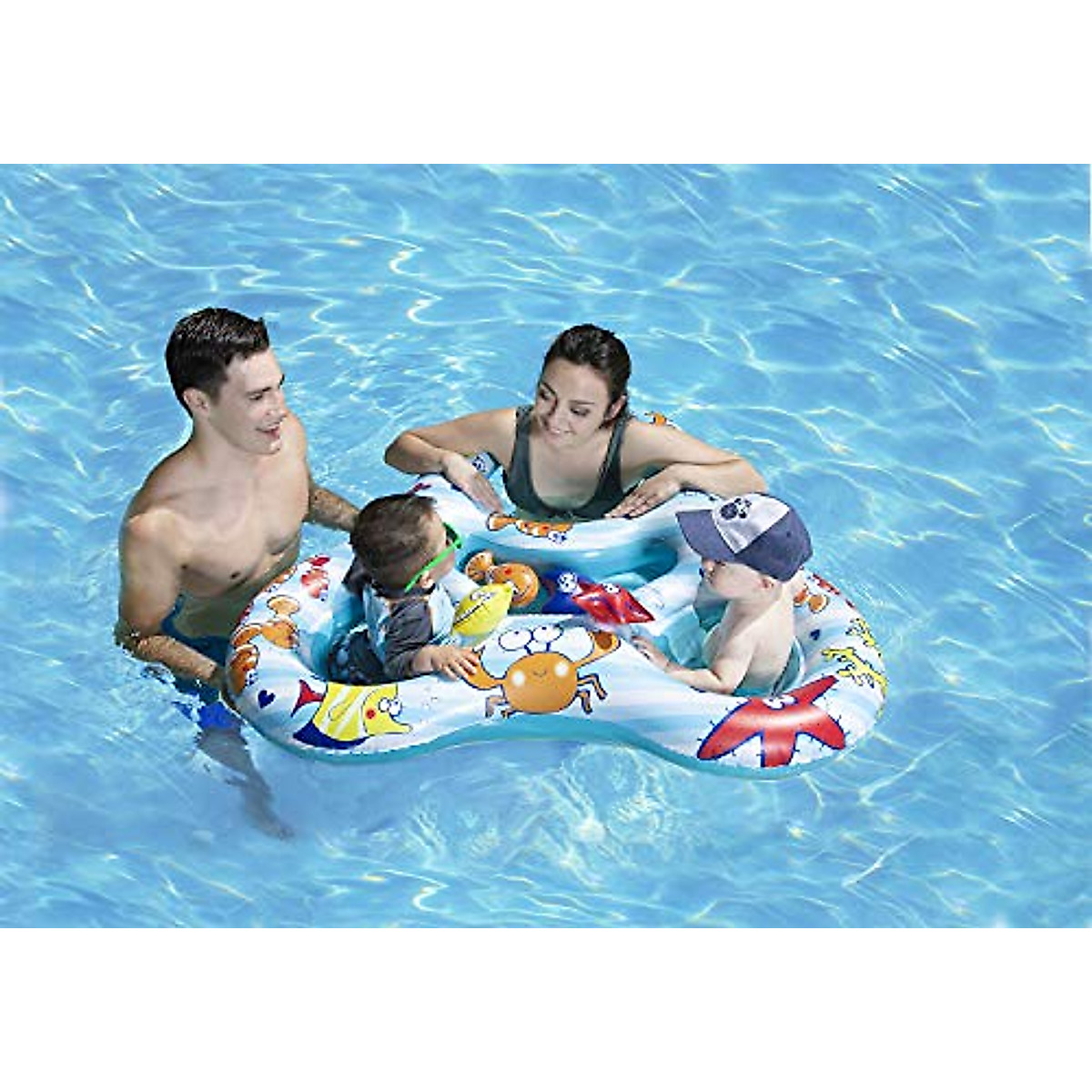 Poolmaster Mommy & US Swimming Pool Baby Rider, 2 Child, Multicolor