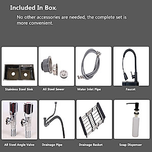 TRGCJGH Bathroom Vanity with Top Sink, Wooden Double Door Bathroom Storage Vanity, Bathroom Vanity and Sink Combo, Bathroom Vanity(780X430mm/30.7X16.9in,Black)