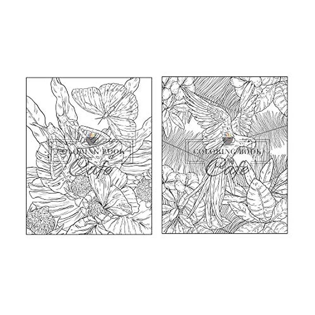 100 Wildlife Scenes: An Adult Coloring Book Featuring 100 Most Beautiful Wildlife Scenes with Animals, Birds and Flowers from Oceans, Jungles, Forests and Savannas