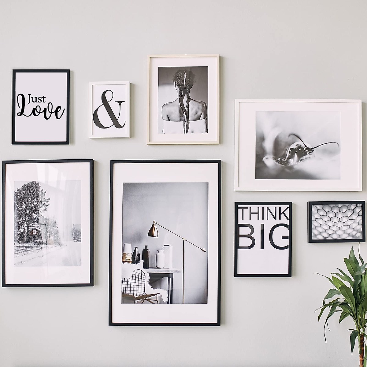 Leinuosen 25 Pcs Vinyl Wall Quotes Stickers Inspirational Quotes Decal Motivational Decor Wall Sticker Positive Saying Wall Art Decor for Bedroom Living Room Office DIY Art