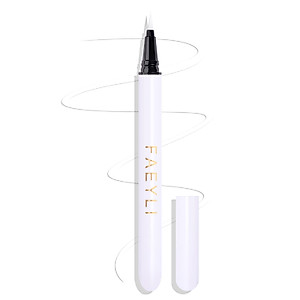Jewelover Long Lasting White Liquid Eyeliner Pencil Ultra-Fine Felt-Tip Quick Drying Waterproof Formula Eye Liner Pen Women Eye Makeup, 0.021 Fl; Oz/0.6ml