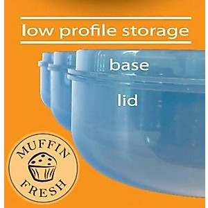 Muffin Fresh Container (Holds 6 Muffins) - Reusable Muffin Storage/Muffin Saver Container - Eco Friendly - A Shark Tank Product