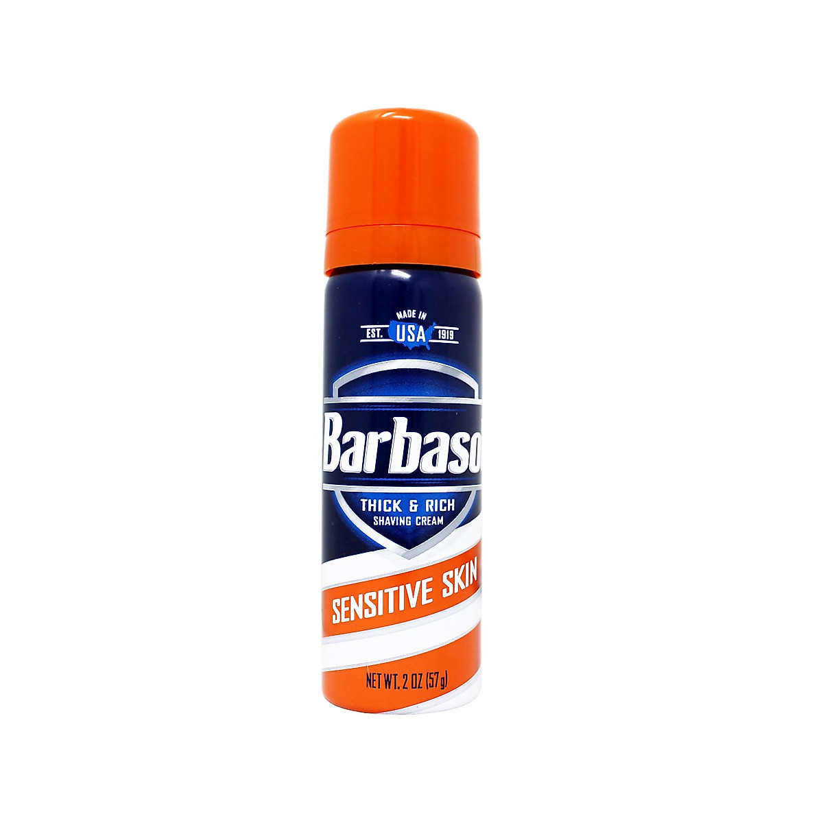 Barbasol Shave Cream Sensitive Skin Travel size 2 oz (Pack of 36)