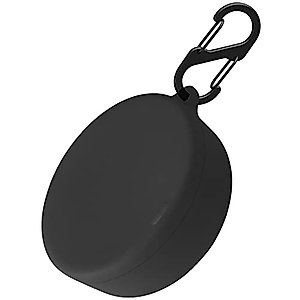 Geiomoo Silicone Case Compatible with Bose Sleepbuds II, Protective Cover with Carabiner (Black)