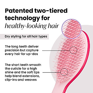 Tangle Teezer The Ultimate Styler Hair Styling Brush for Dry Styling, Maintains, Blends & Adds Volume, Texture & Shine, Sweet Pink