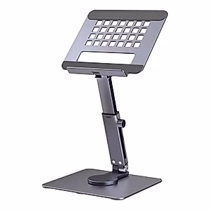 GuaziV Aluminum Tablet Stand, 360°Rotating Base Folding iPad Desk Stand, Adjustable Tablet Stand for iPad Air 4/Mini, iPad 10.2/9.7, Kindle, E-Reader, Fire and 4.7"-13.5" Cell Phone & Tablets
