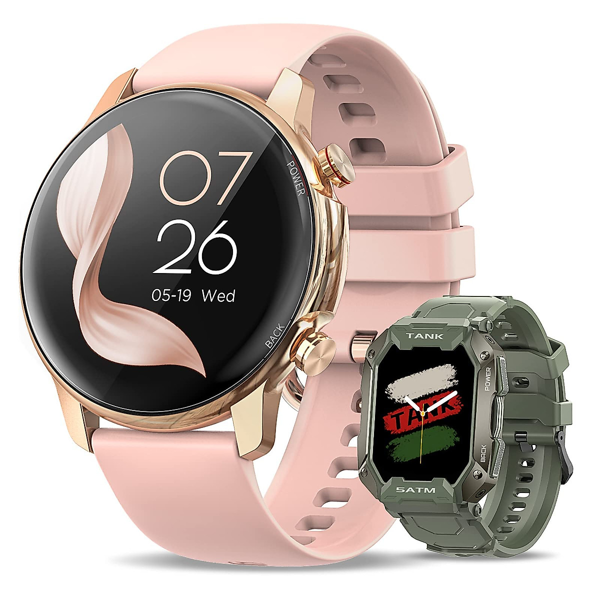 KOSPET SmartWatchTANK-Green+Magic 4-Pink