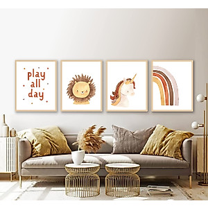 Boho Nursery Decor for Girl - Rainbow Room Decor, Cute Room Decorations, Nursery Wall Decor Girl, Girl Nursery, Pastel Room Decor, Pastel Decor, Neutral Wall Art, Rainbow Nursery Decor, Rainbow Wall Art, Boho Prints, You Are My Sunshine Wall Decor, Hello