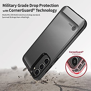 VENA Outcross for Samsung Galaxy S23 Plus Case, Military Grade Drop Protection, Dual Layer Shockproof Protective Phone Case - Graphite Gray/Black