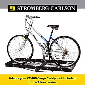 Stromberg Carlson CC-125 Cargo Caddy Bike Rack Adapter, Convenient Bike Rack Solution Travel, Accommodate up to 2 Bikes with 4 Piece Set - set Bike Rack Adapter, Black