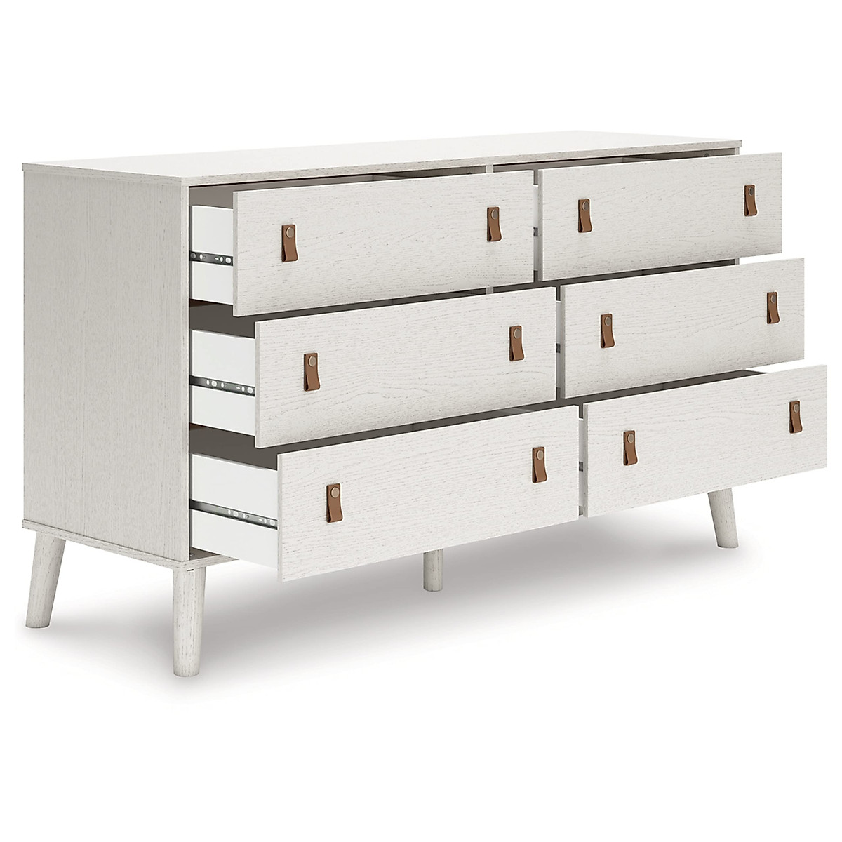 Signature Design by Ashley Aprilyn Farmhouse 6 Drawer Dresser, Whitewash